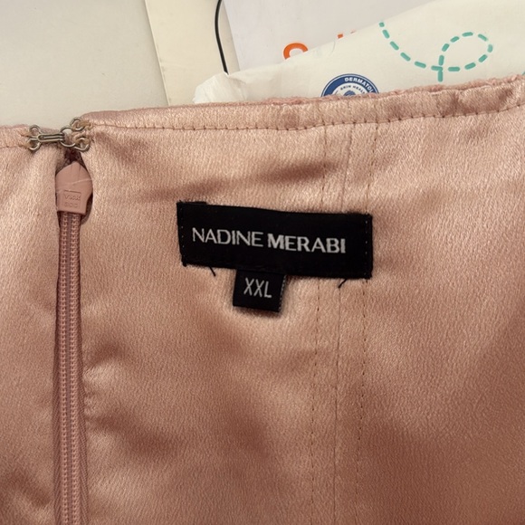 NADINE MERABI | Dresses | Nadine Merabi Olivia Strapless Lace Midi ...